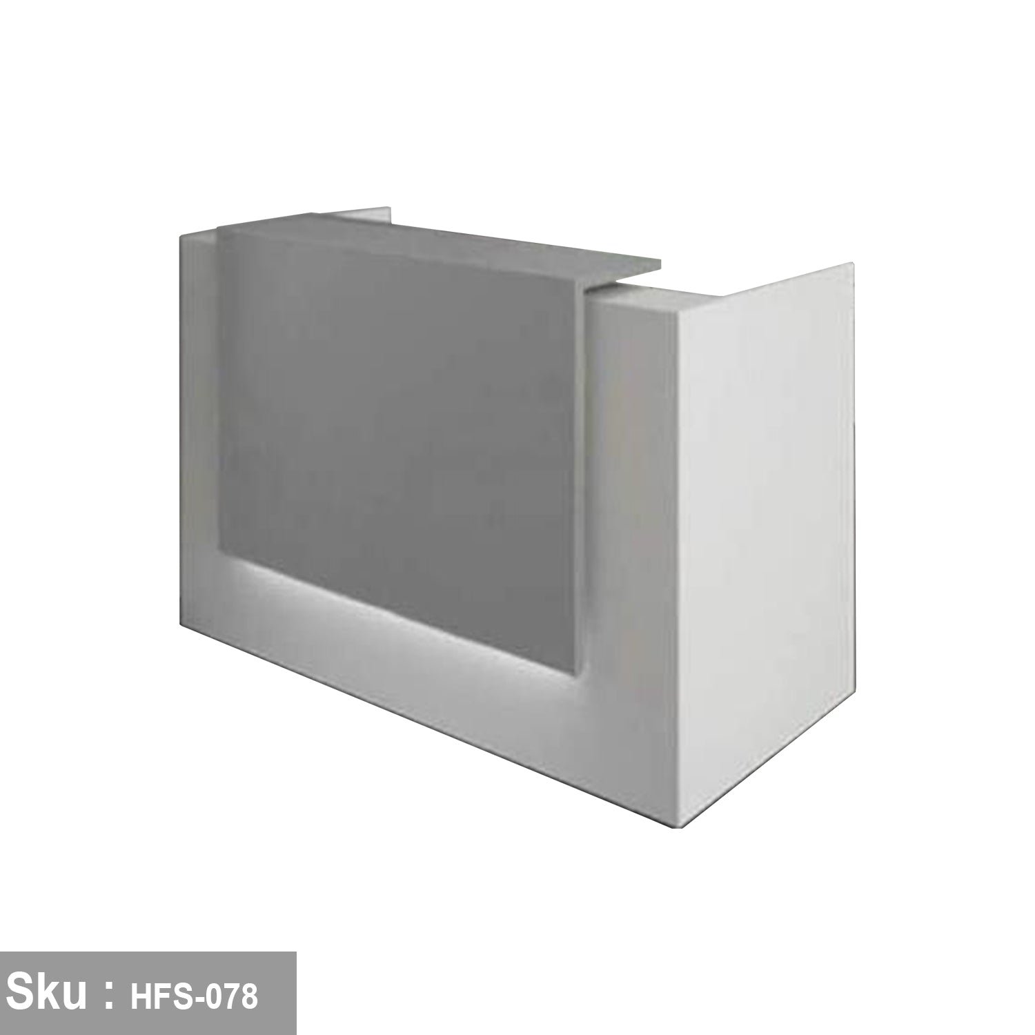High quality MDF wood reception desk – HFS-078 – furniflex.ae