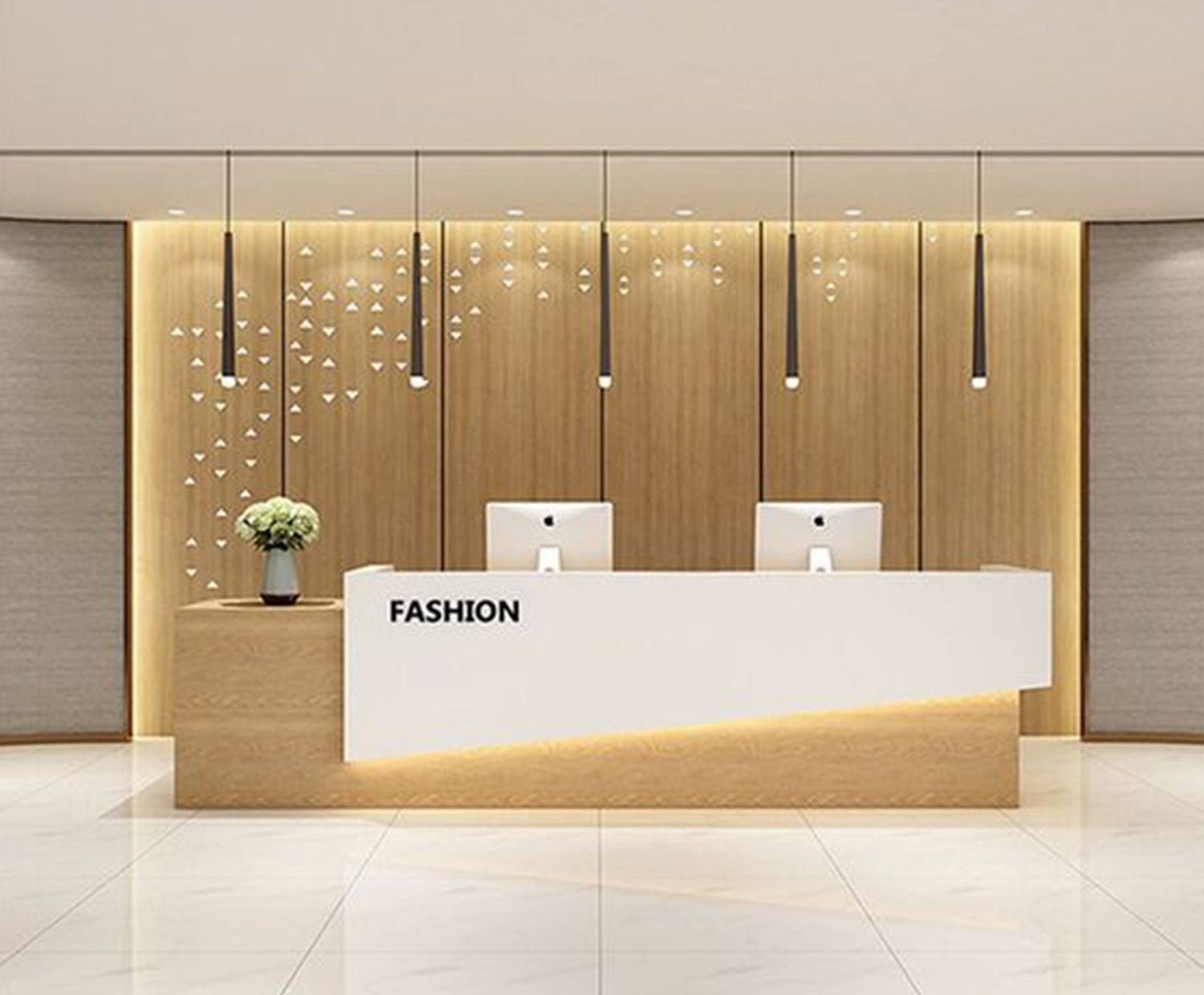 Reception desk – Reception Counter – Spanish MDF wood – CEM-065 ...