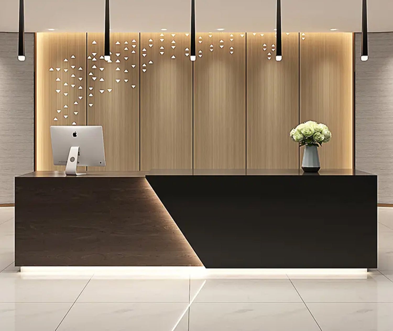 Reception desk – Reception Counter – Spanish MDF wood – CEM-066 ...