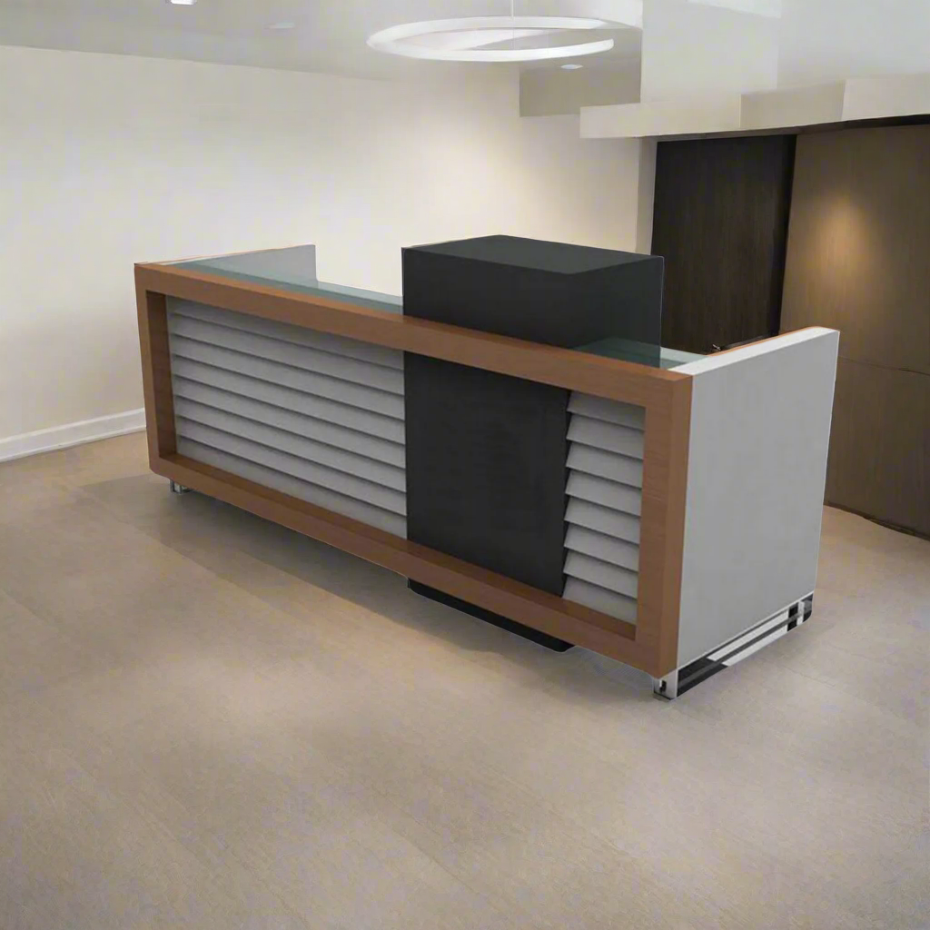 Reception desk – Reception Counter – Spanish MDF wood – CEM-075 ...