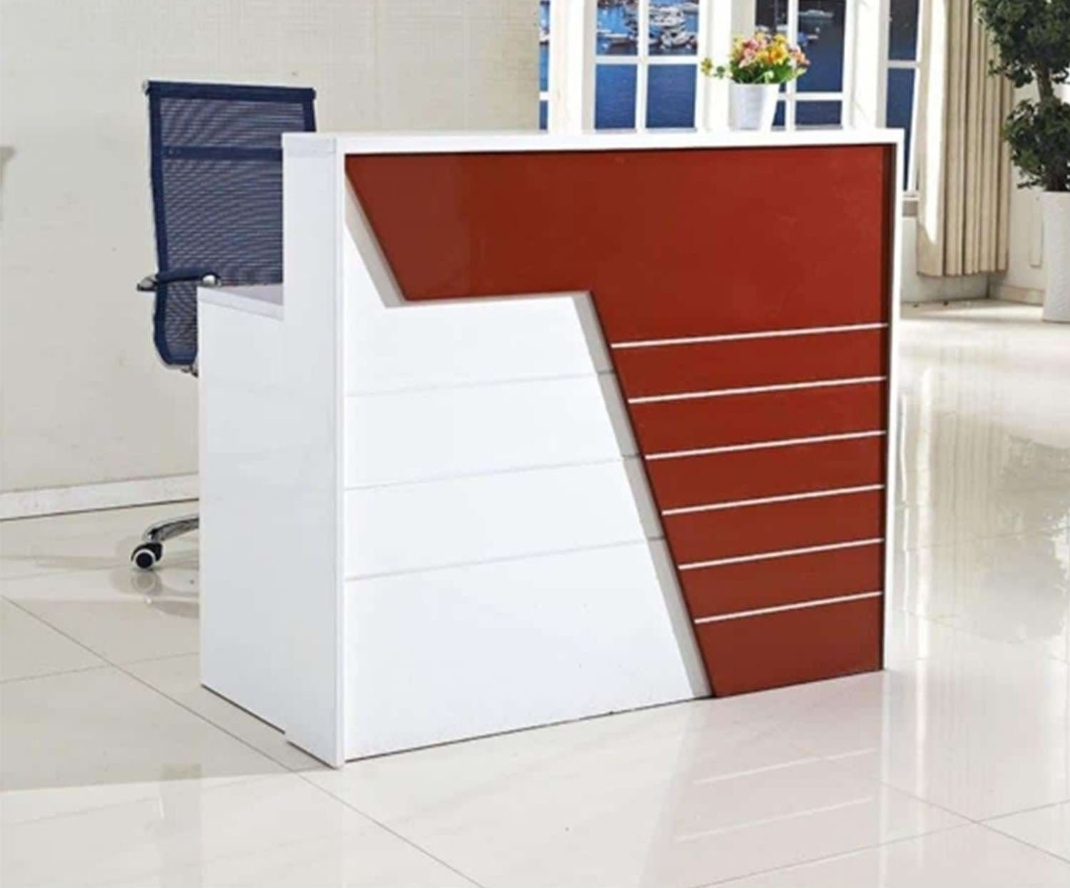 Reception desk – Reception Counter – Spanish MDF wood – CEM-082 ...