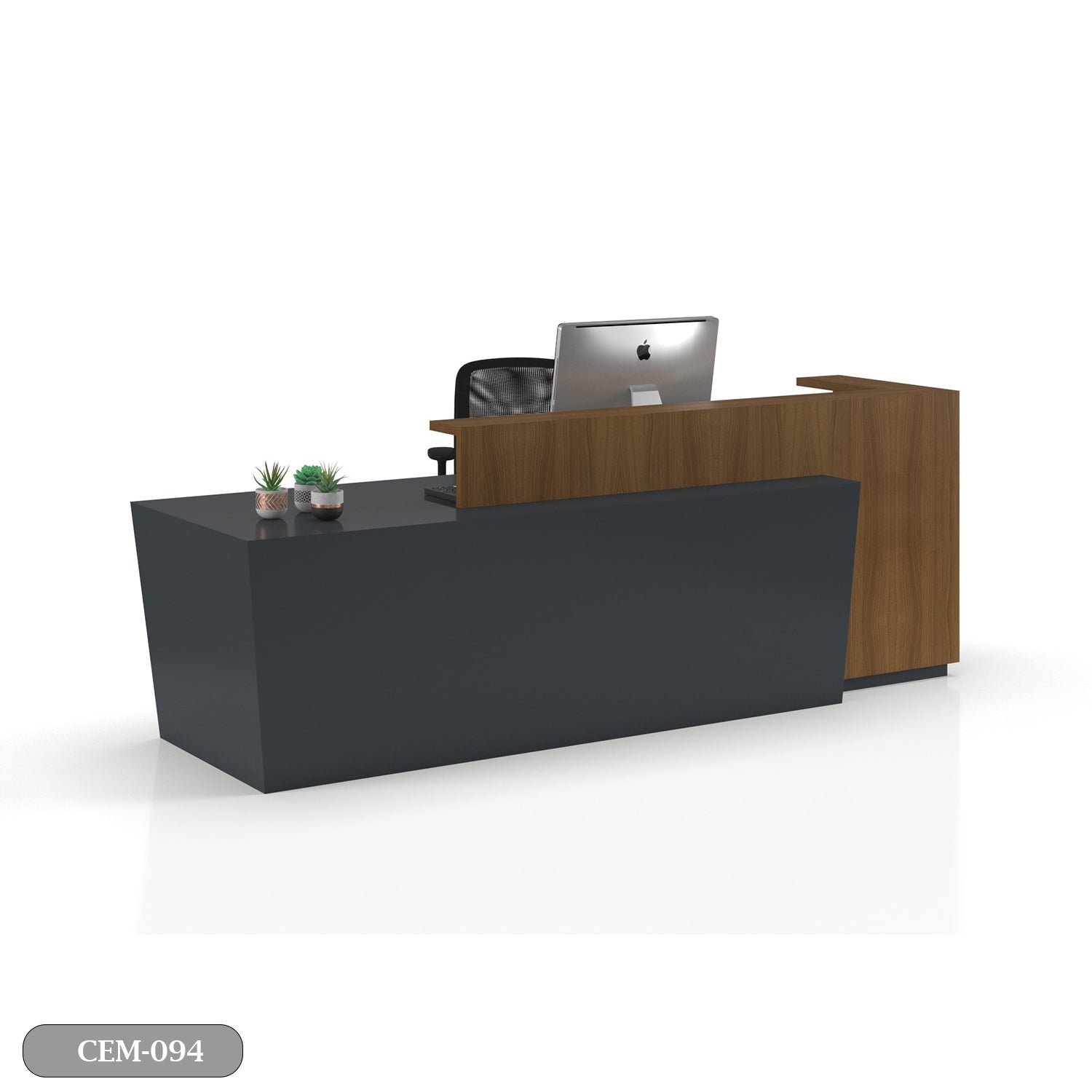 Reception desk – Reception Counter – Spanish MDF wood – CEM-094 ...