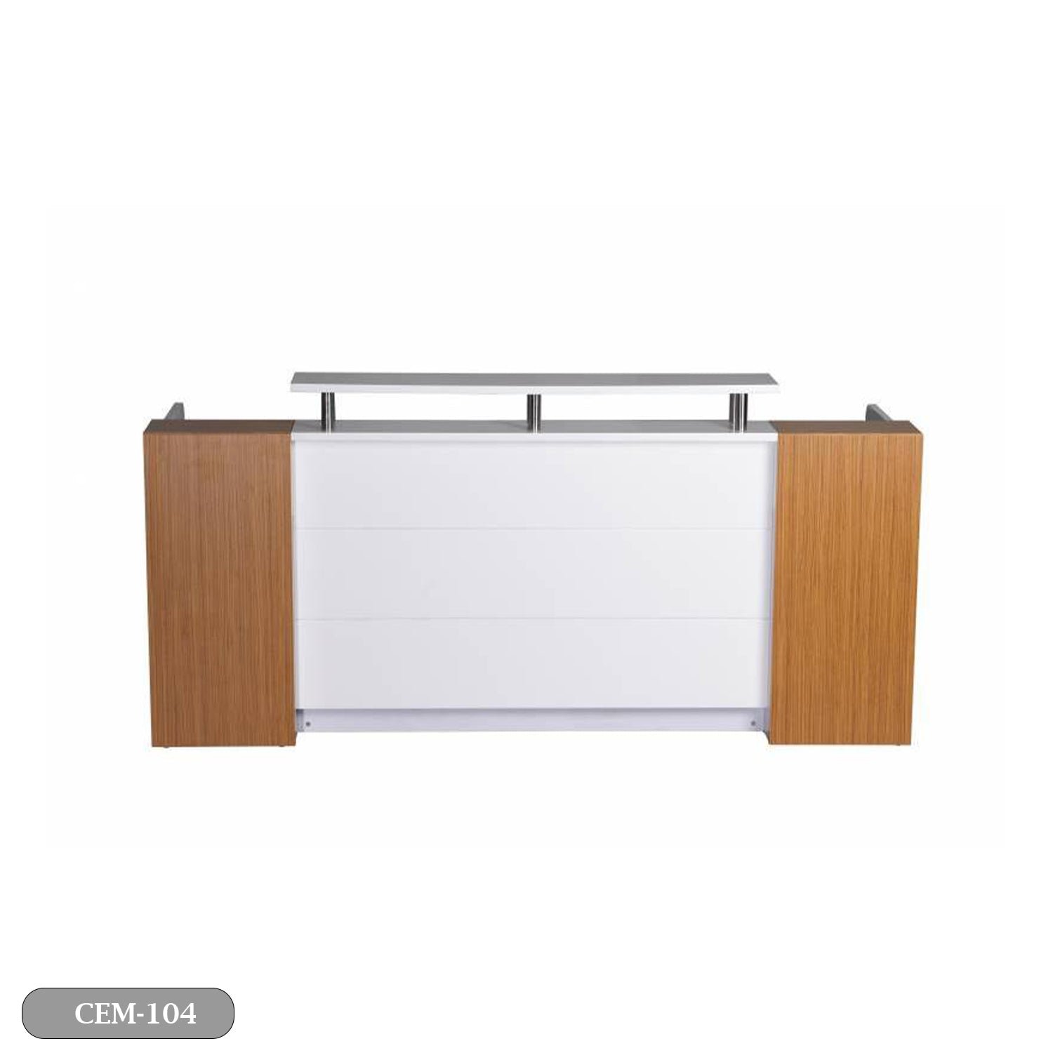 Reception desk – Reception Counter – Spanish MDF wood – CEM-104 ...