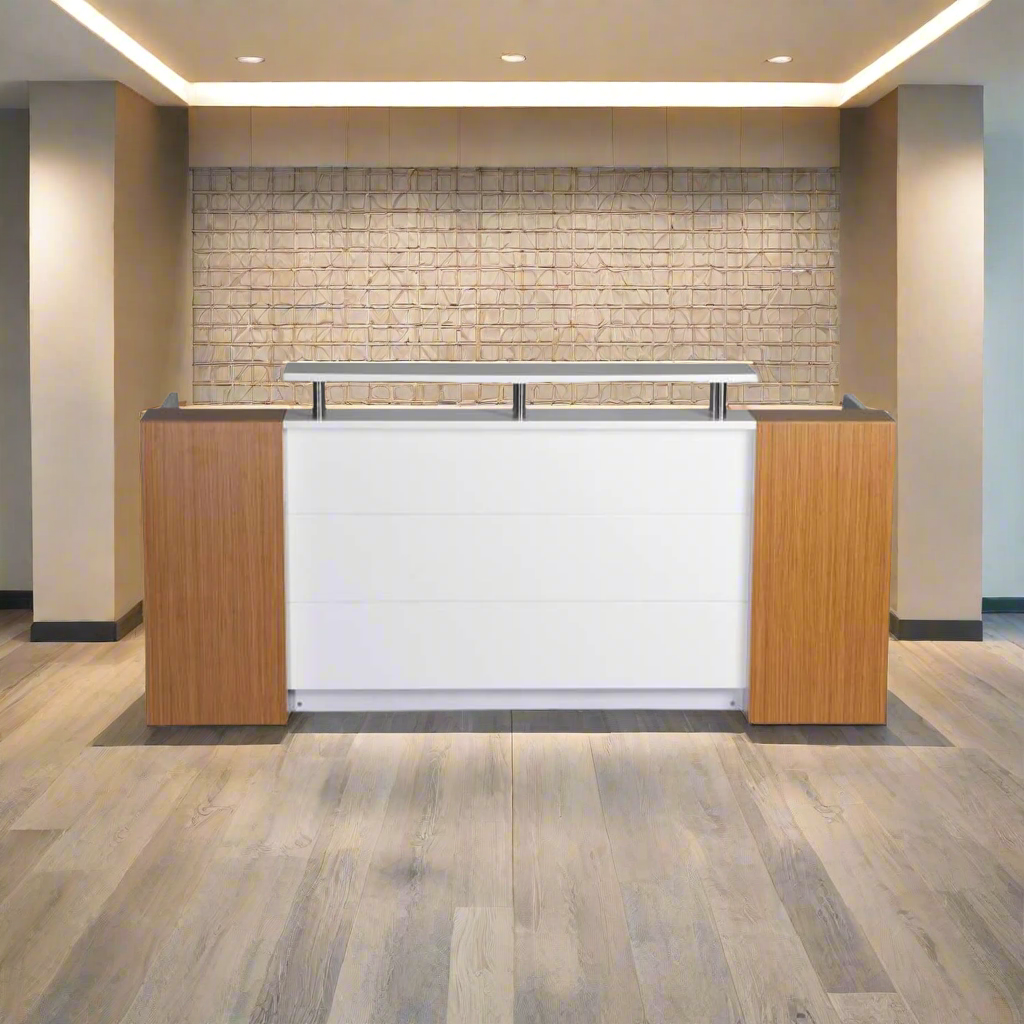 Reception desk – Reception Counter – Spanish MDF wood – CEM-104 ...