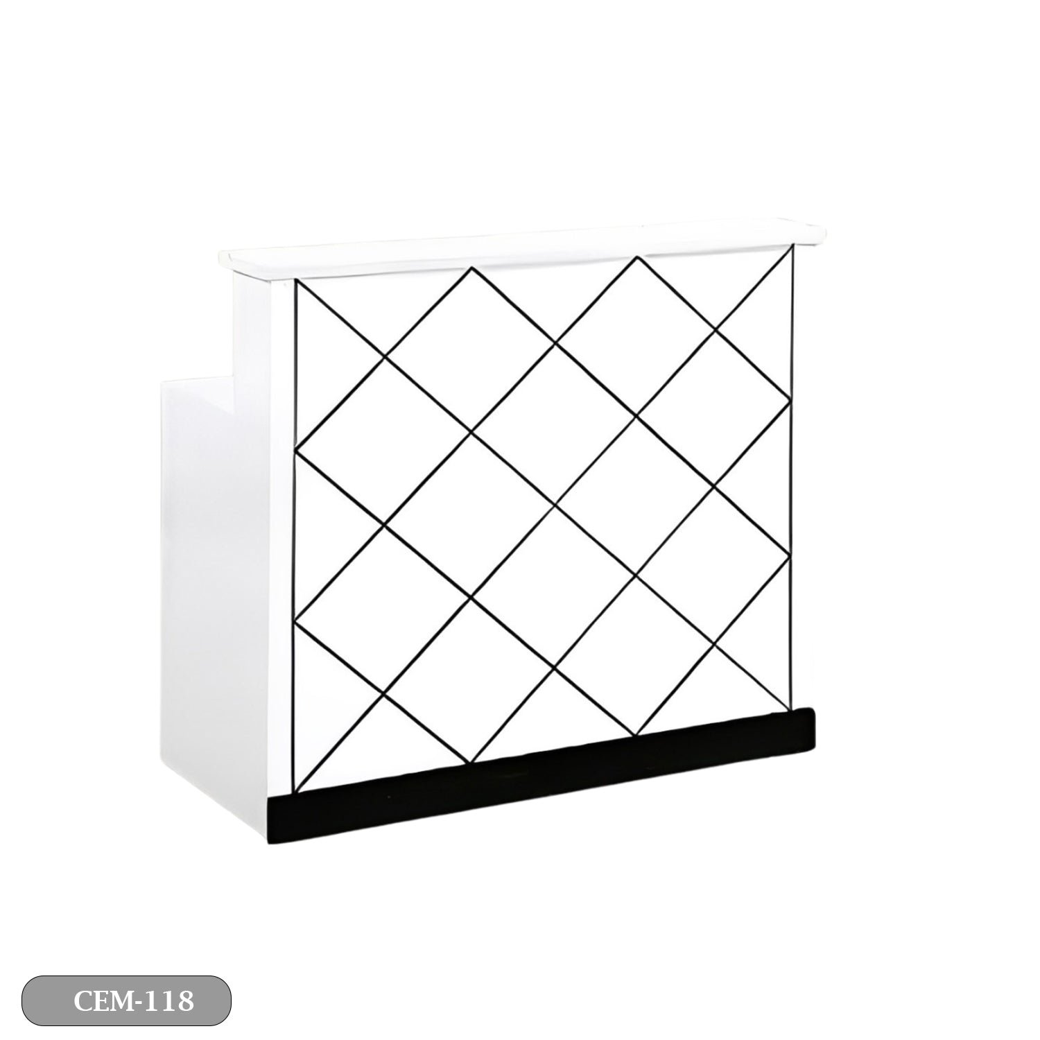 Reception desk – Reception Counter – Spanish MDF wood – CEM-118 ...